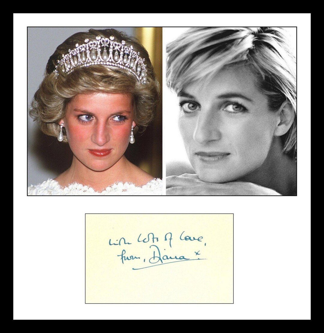 Ultra Rare - Lady Diana - Legendary Princess - Authentic Hand Signed ...