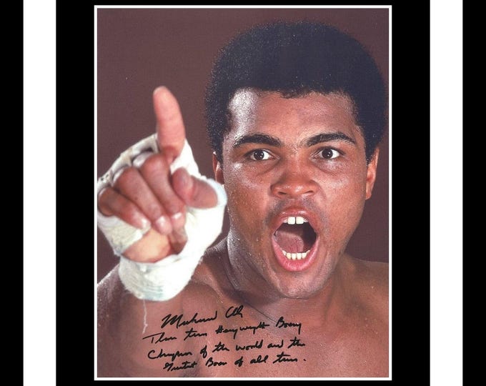 Ultra Rare - Muhammad Ali - Boxing Legend - Authentic Hand Signed ...