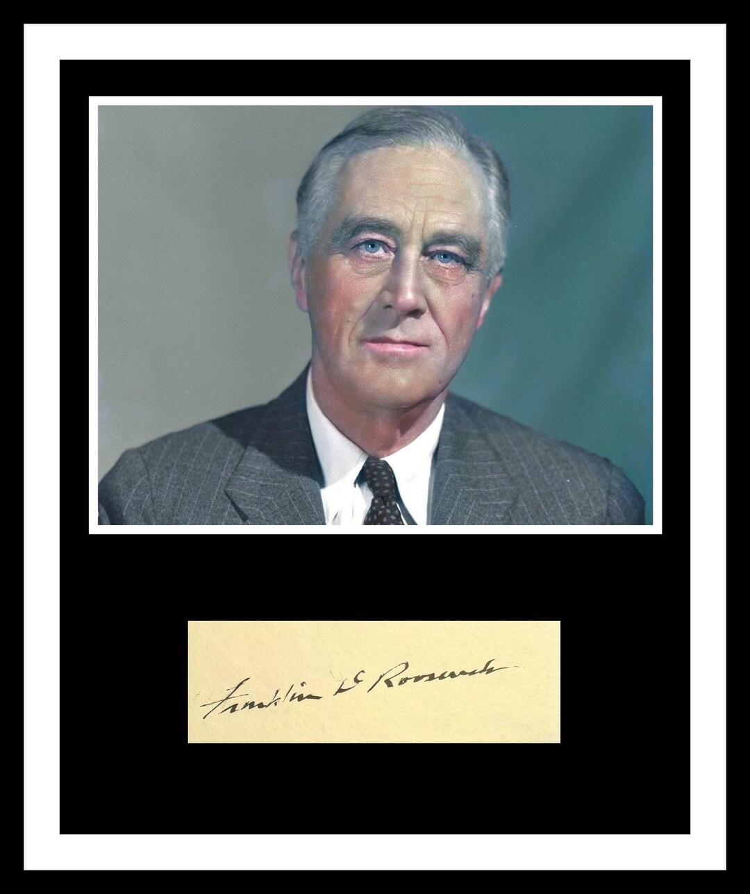 Ultra Rare Franklin D. Roosevelt American President Authentic Hand ...