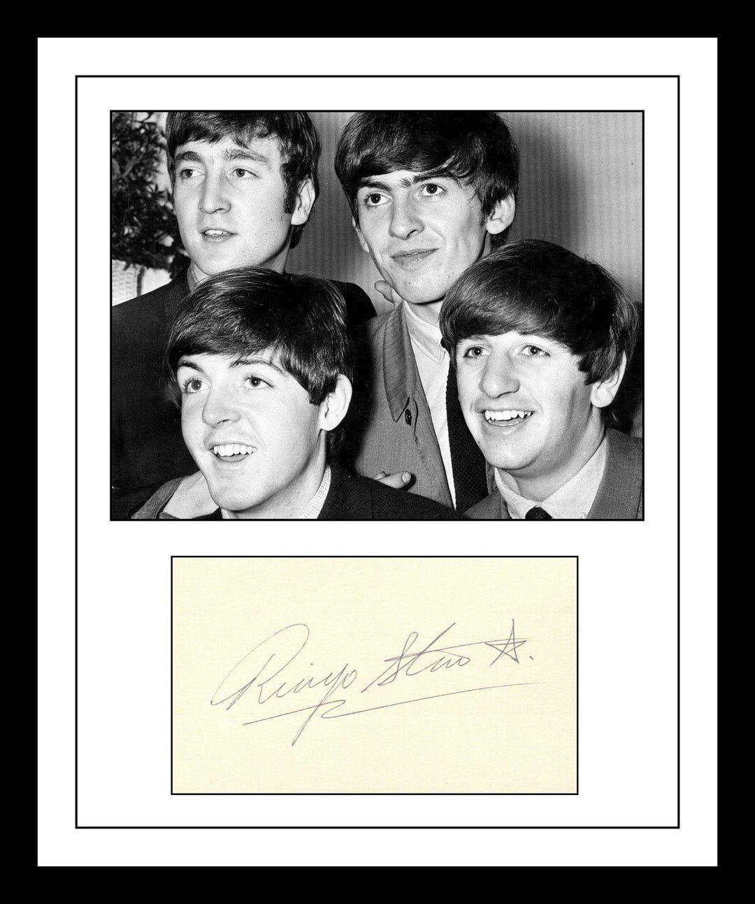 Ultra Rare - Ringo Starr - the Beatles - Original Hand Signed Autograph ...