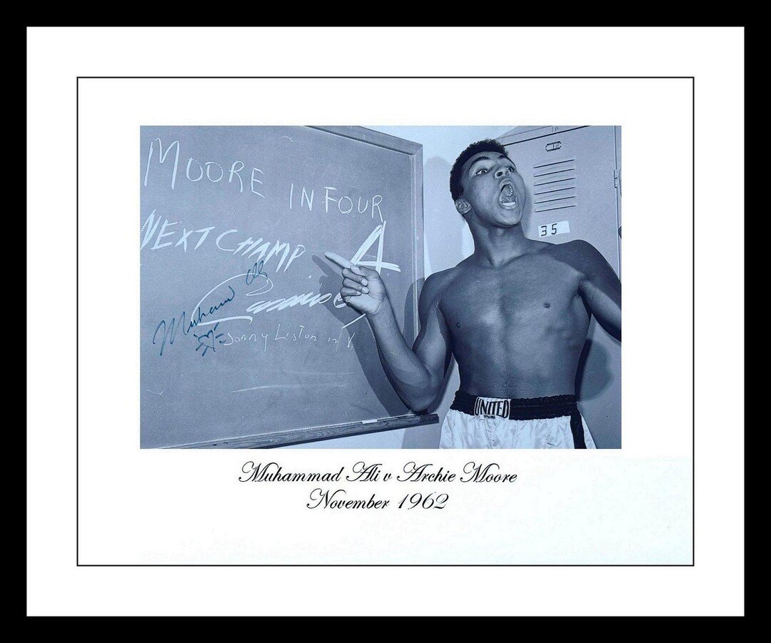 Ultra Rare Muhammad Ali Boxing Legend Authentic Hand Signed Autograph ...