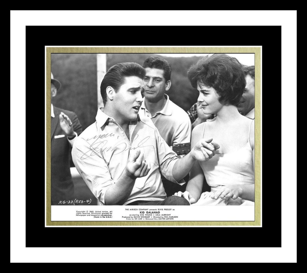 Ultra Rare Elvis Presley Rock N Roll Legend Authentic Hand Signed ...