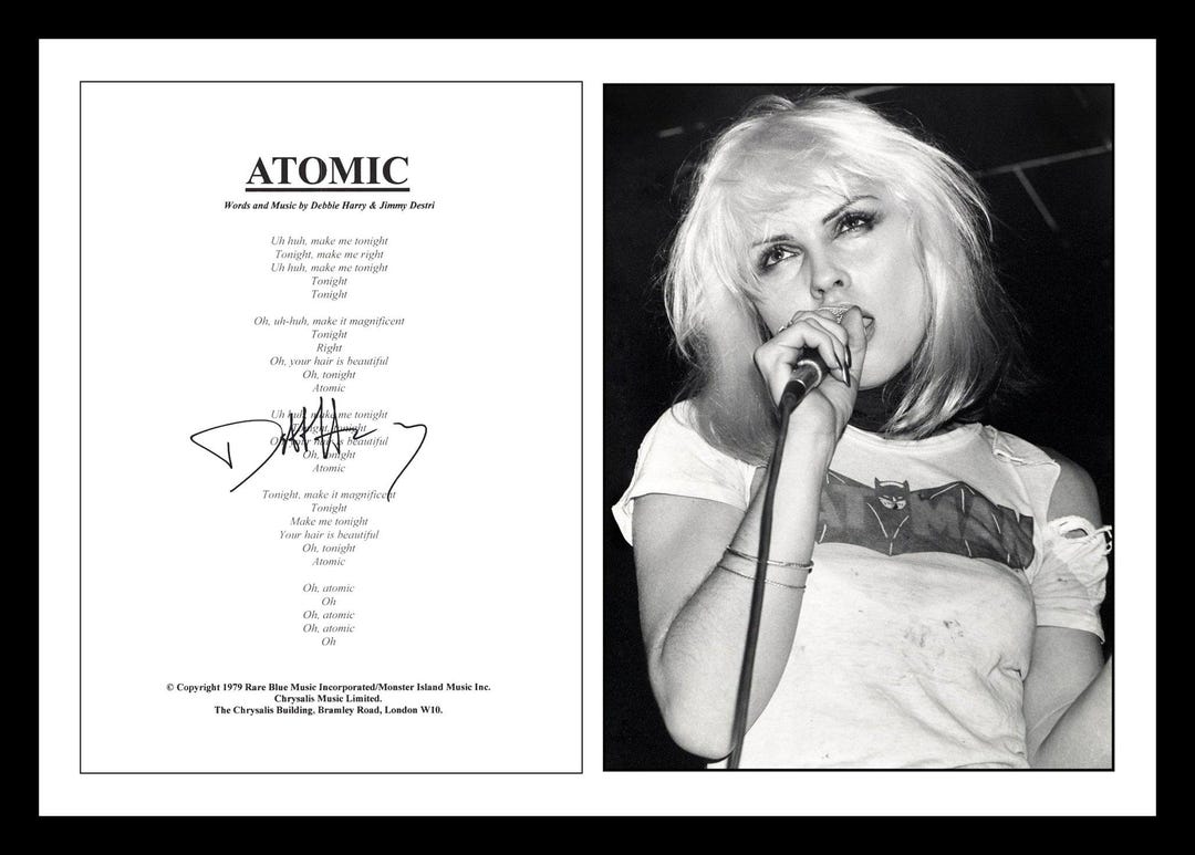 Ultra Hot - Blondie - Debbie Harry - Rock Legend - Authentic Hand ...