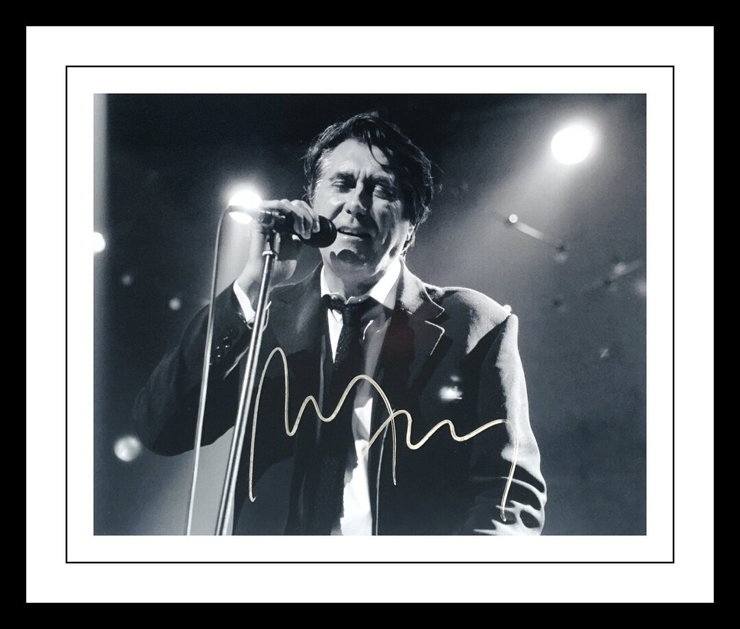 Ultra Rare - Roxy Music - Bryan Ferry - Authentic Hand Signed Autograph ...