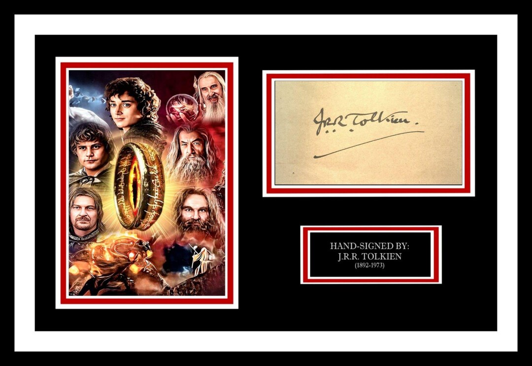 Ultra Rare J.R.R. Tolkien Lord of the Rings Authentic Hand Signed ...