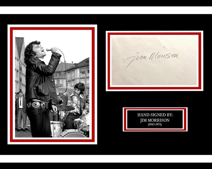 Ultra Rare - the Doors - Jim Morrison - Authentic Hand Signed Autograph ...