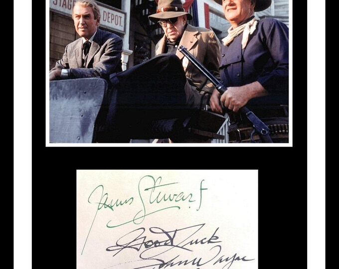 Ultra Rare - John Wayne & James Stewart - Movie Legends - Authentic ...
