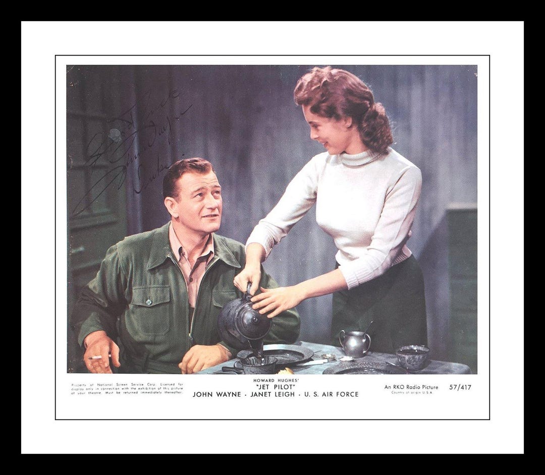 Ultra Rare - John Wayne - Movie Legend - Authentic Hand Signed ...