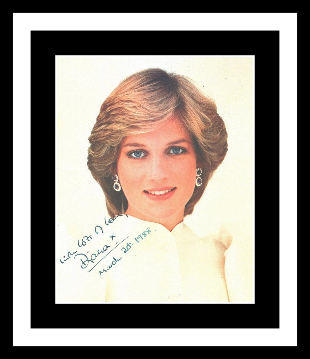 Ultra Rare - Lady Diana - Legendary Princess - Authentic Hand Signed ...