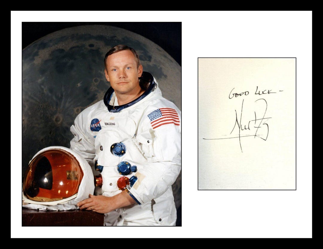 Ultra Rare - Apollo 11 - Neil Armstrong - Space Legend - Authentic Hand ...