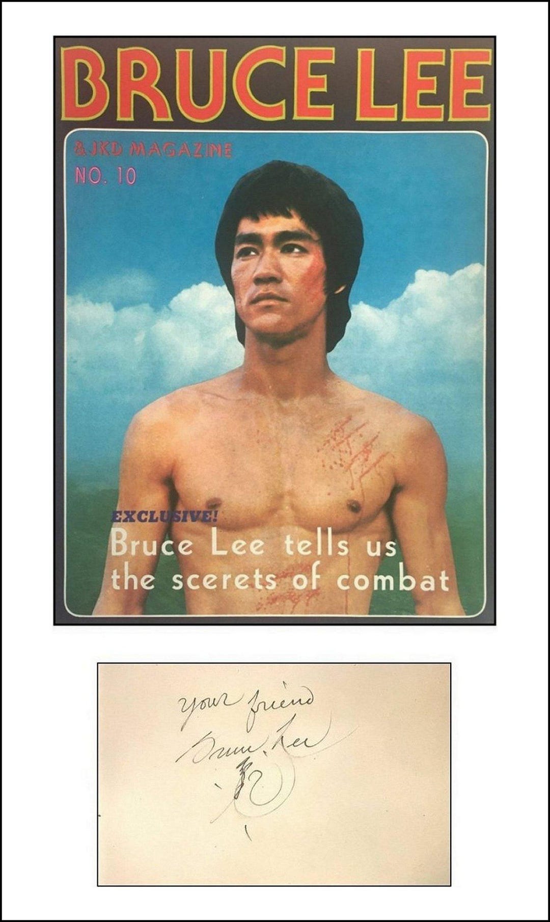 Ultra Rare Bruce Lee Enter the Dragon Movie Legend Authentic Hand ...