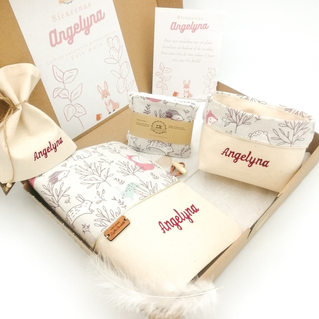 Personalized Baby Birth Box With Name Small Animals of - Etsy