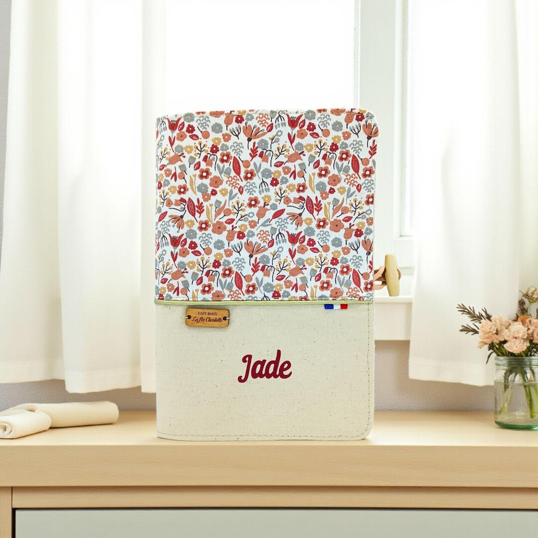 Personalized Health Record Book Cover With Name, Floral Liberty Style ...