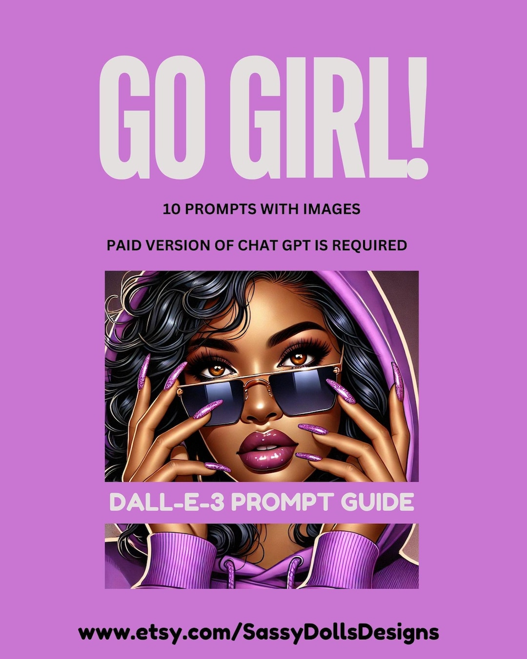 Go Girl! ---DALL-E-3 PROMPT GUIDE---10 Prompts With Images - Etsy