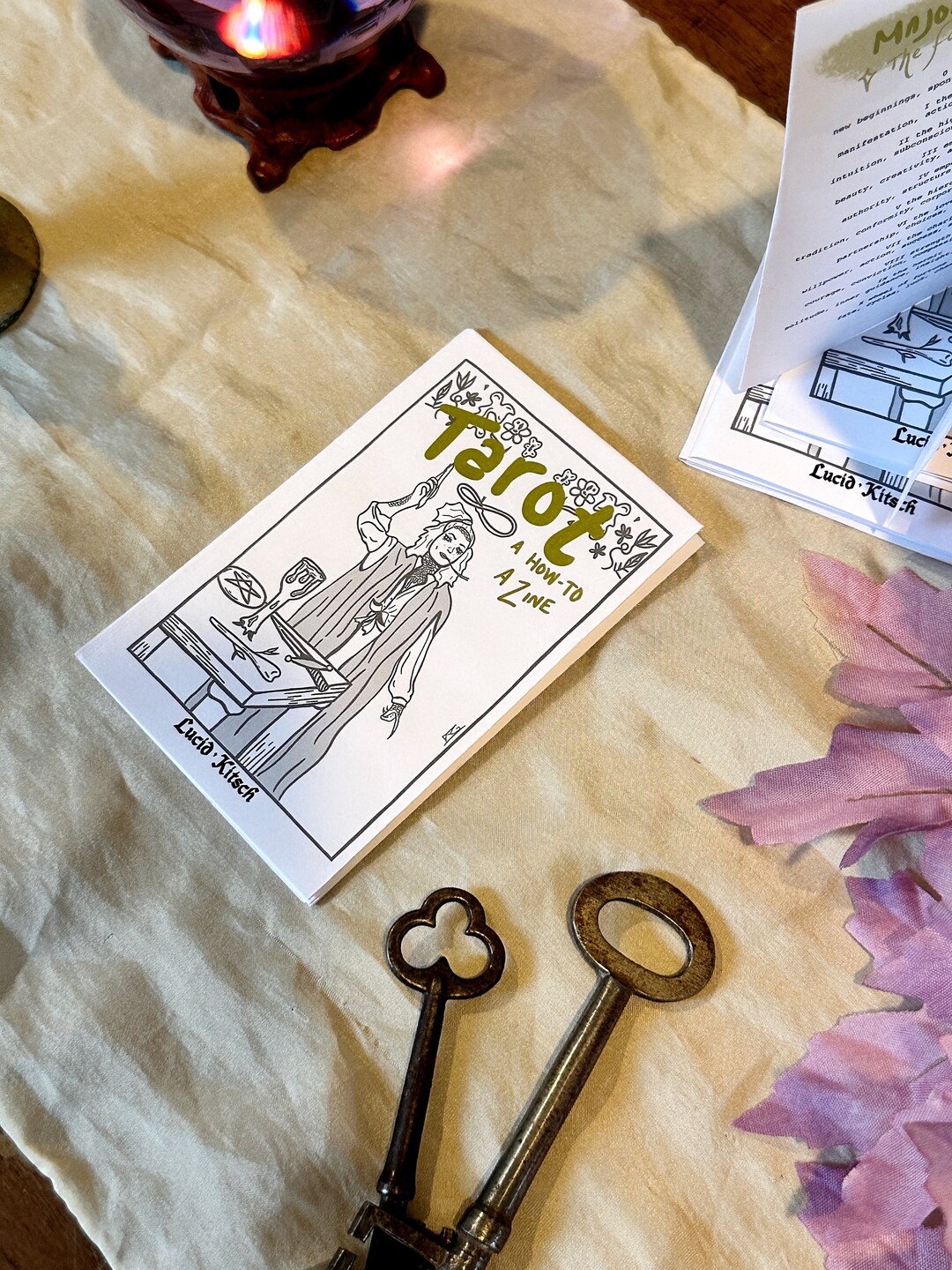 TAROT How to Mini Zine Easy Tarot Guide Cute Whimsical Ecclectic ...