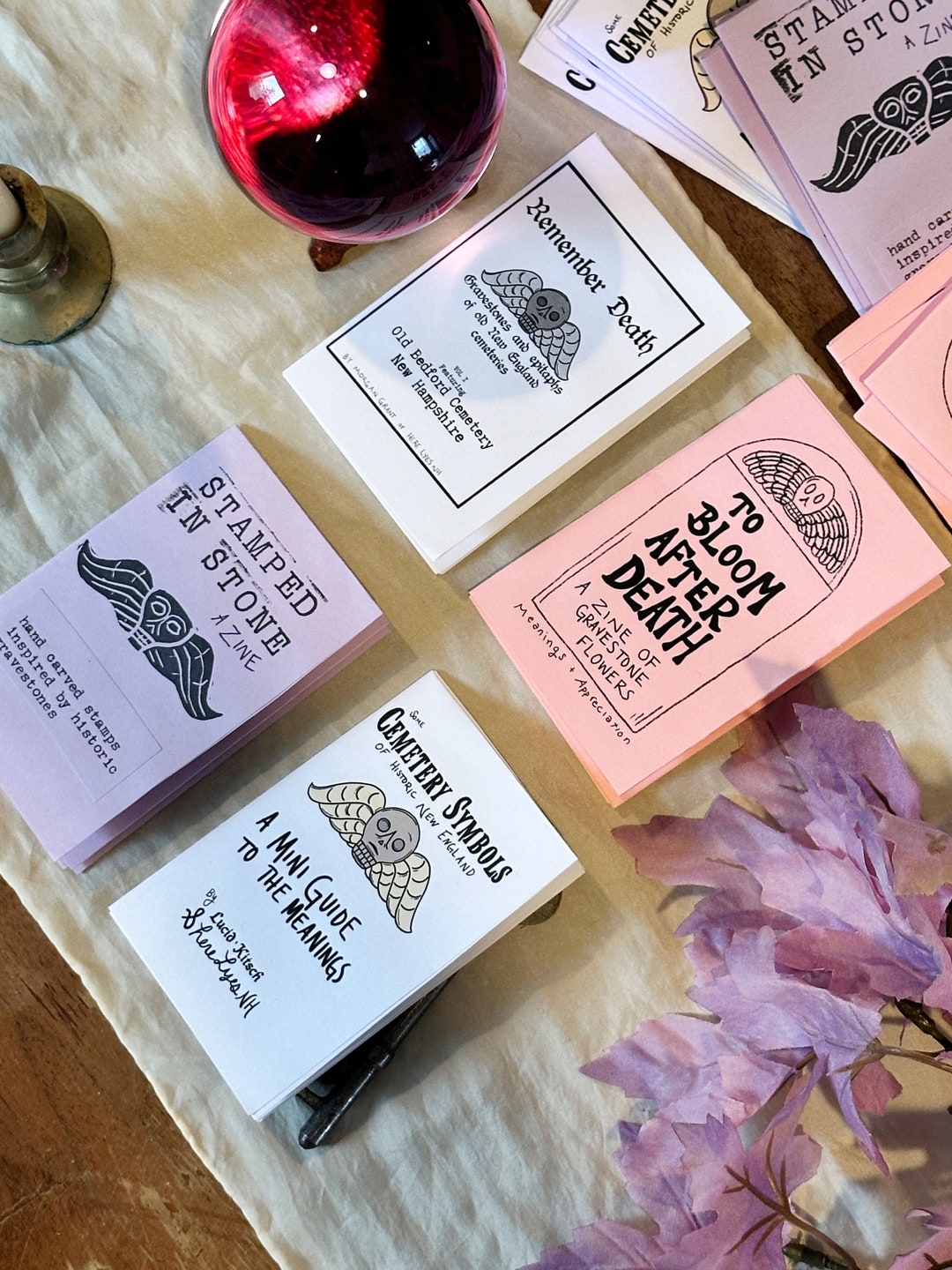 Cemetery Mini Zine Bundle Historic New England Gravestone Symbolsim ...