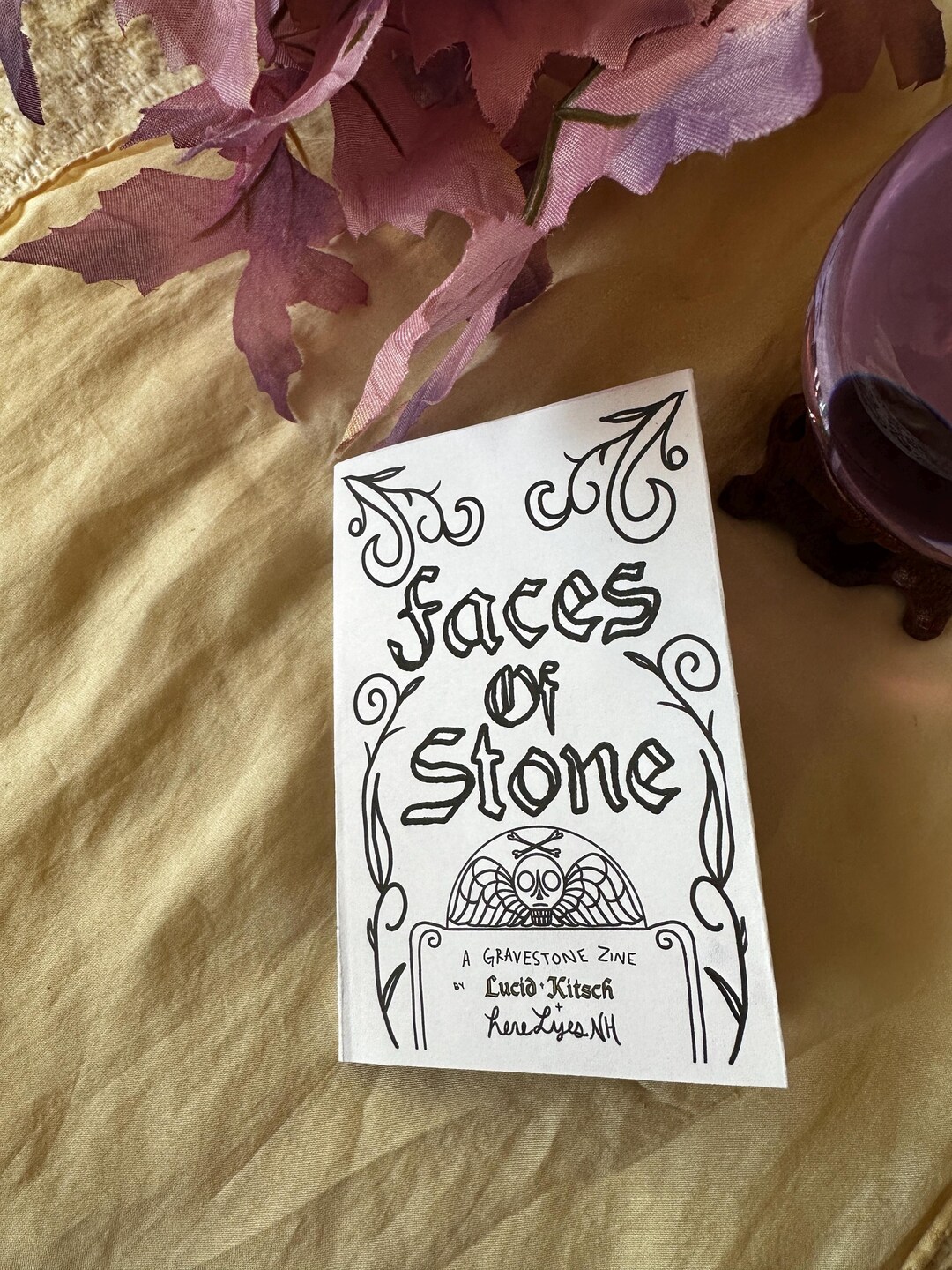 Faces of Stone Cemetery Historic New England Mini Zine A Poem ...