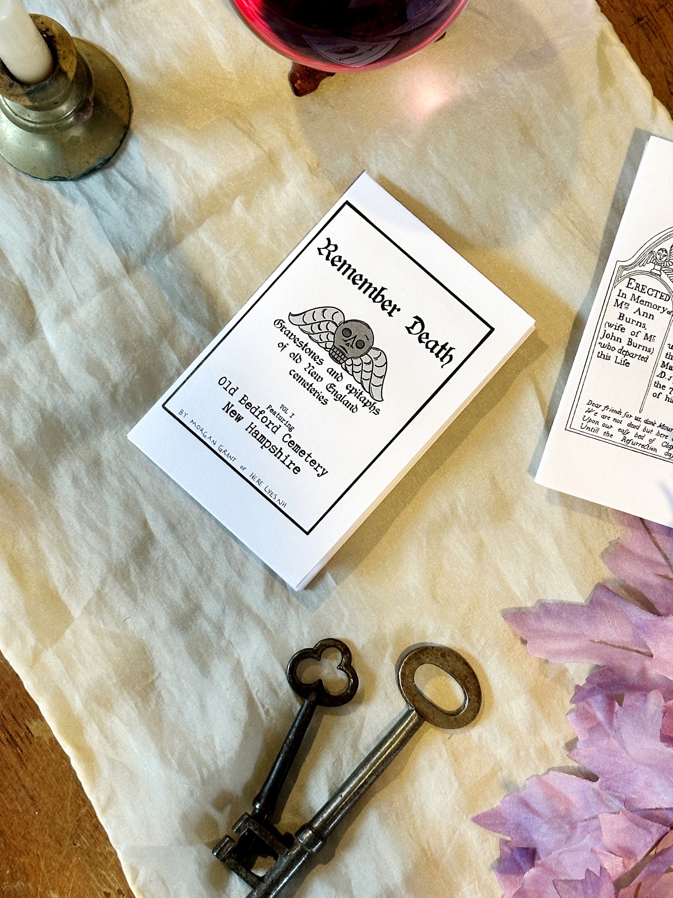 Cemetery Mini Zine Bundle Historic New England Gravestone Symbolsim ...