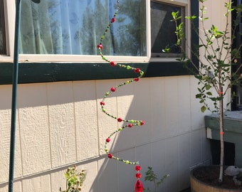 Red Rose Suncatcher Long Stem - Etsy