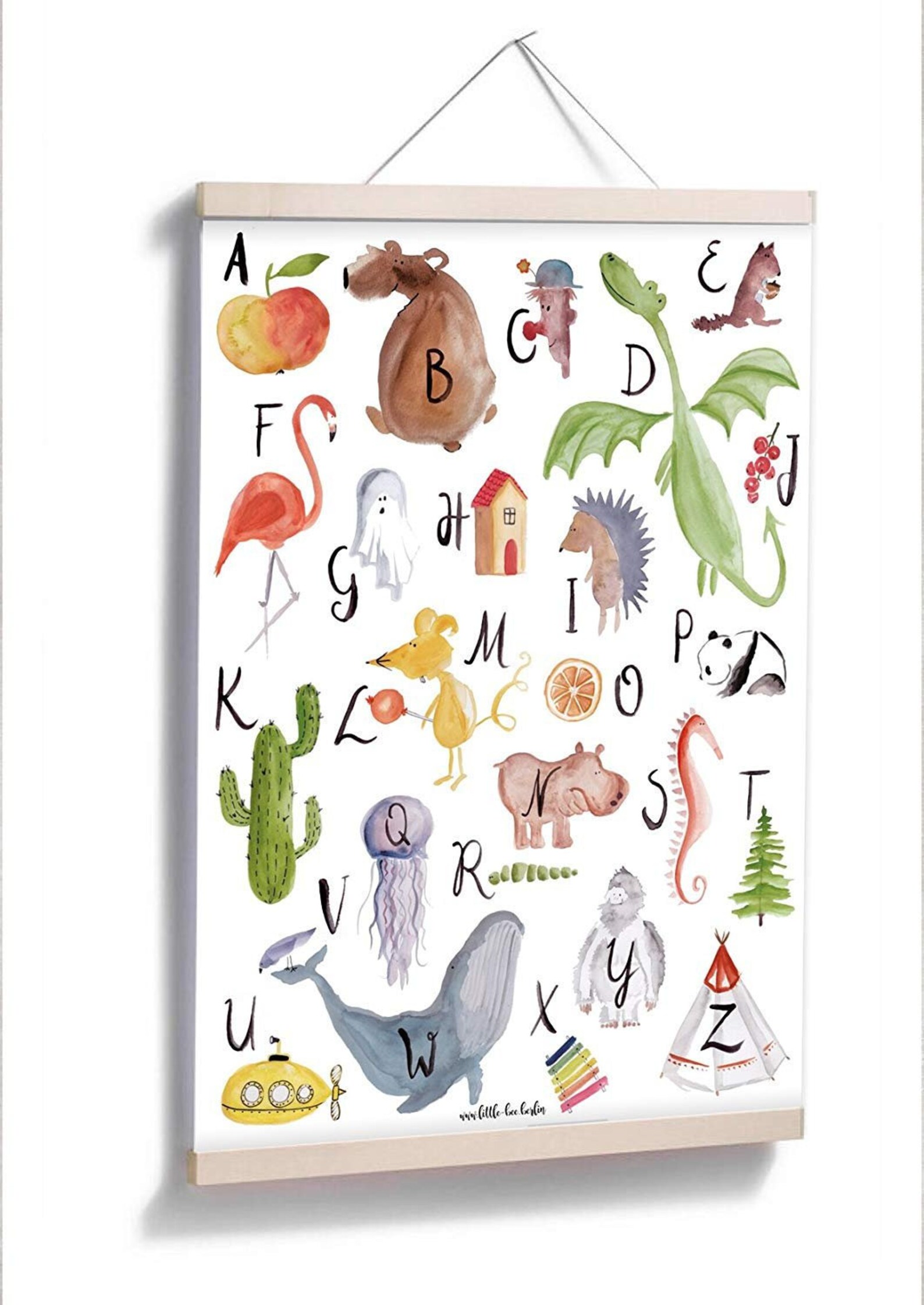 ABC Poster – Großer, bunter Lernspaß in A1, Alphabetposter, ABC-Plakat ...