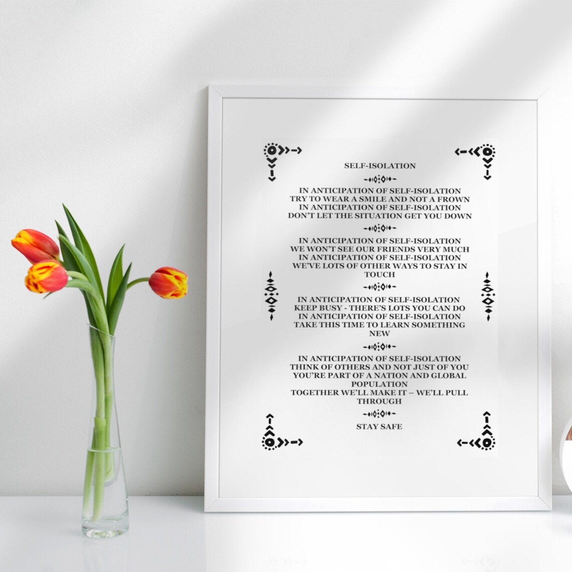 Isolation Poem Poem for the Global Population Printable | Etsy UK