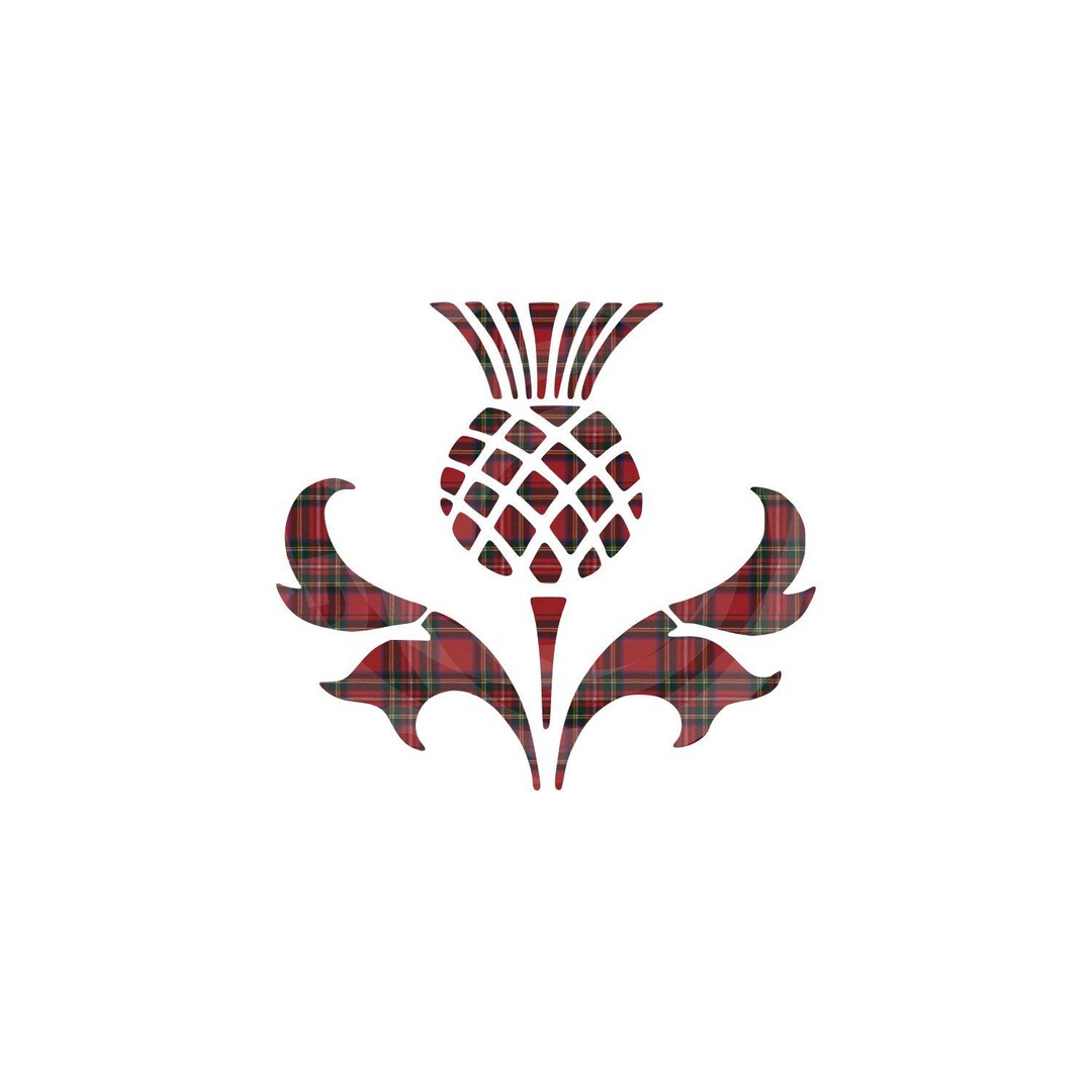 Scottish Thistle Tartan Digital SVG Printable Cut File Scottish ...