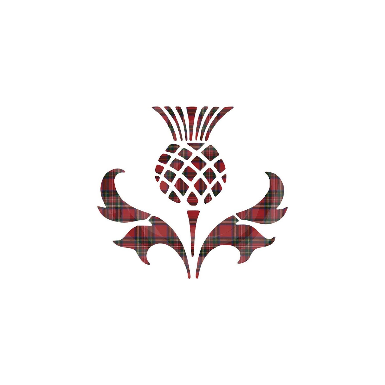 Scottish Thistle Tartan Digital SVG Printable Cut File - Etsy