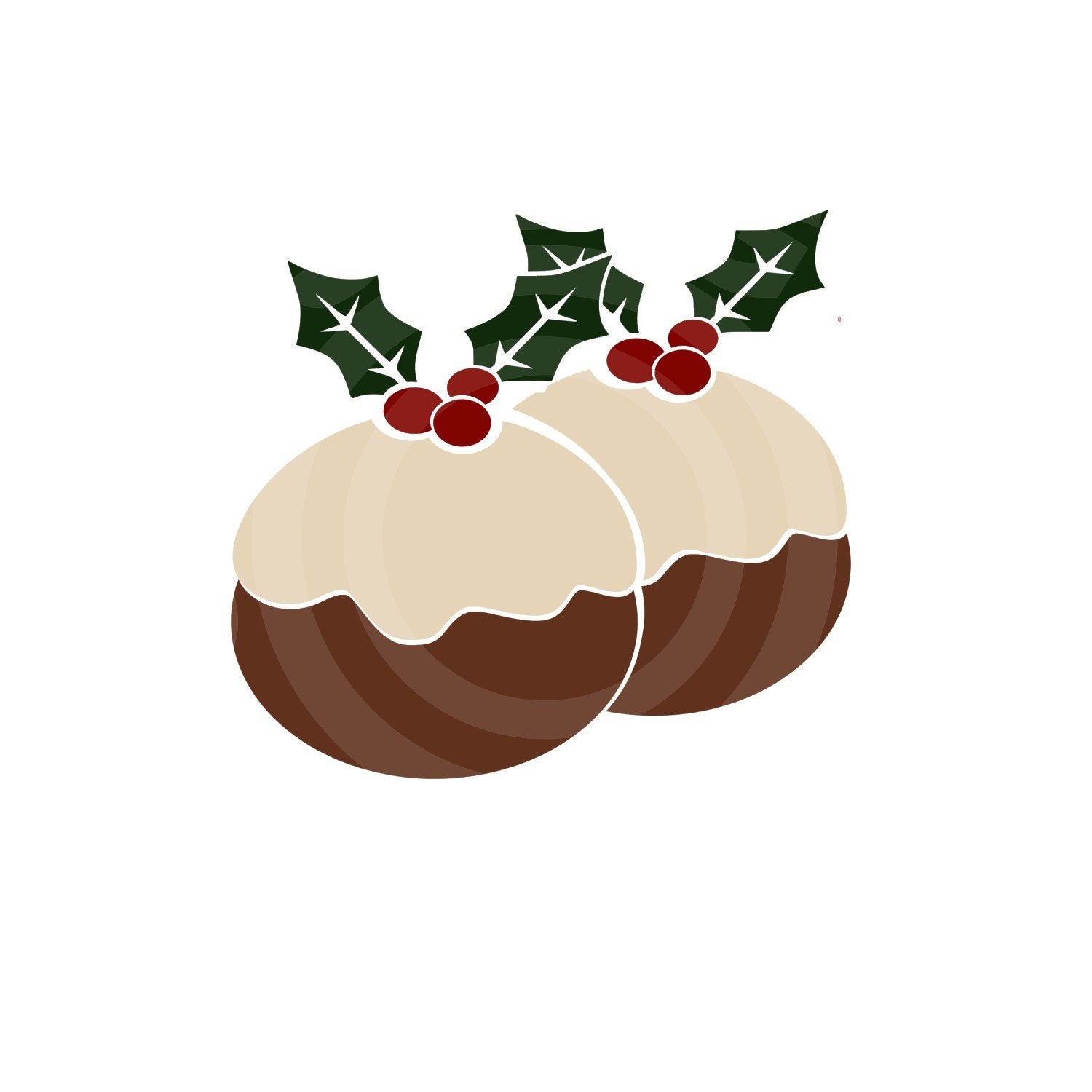 Christmas SVG Puddings Printable Cut File for Festive | Etsy