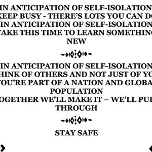 Isolation Poem Poem for the Global Population Printable - Etsy UK