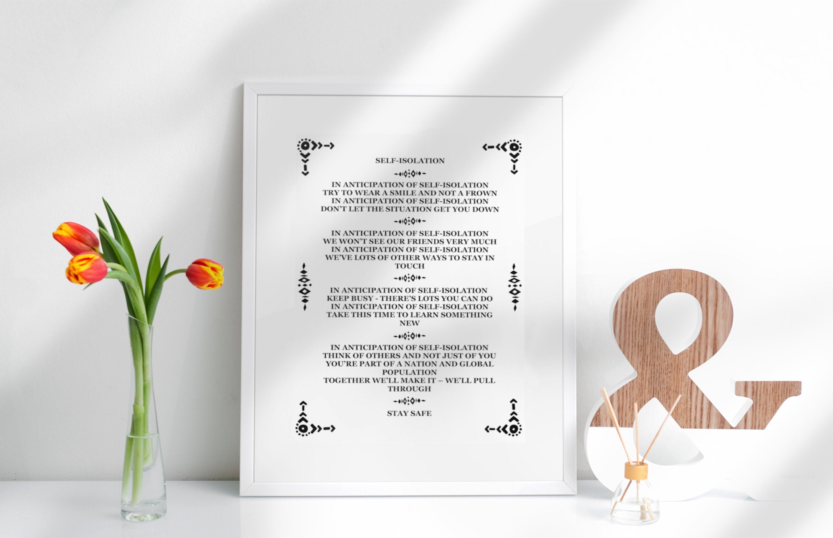 Isolation Poem Poem for the Global Population Printable | Etsy UK