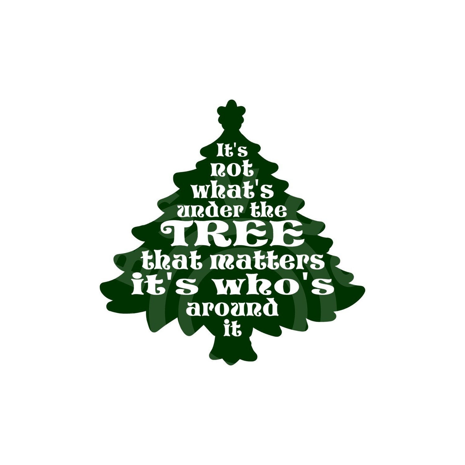 Christmas Tree Word Art SVG: Festive Season Cut File (digital Download ...