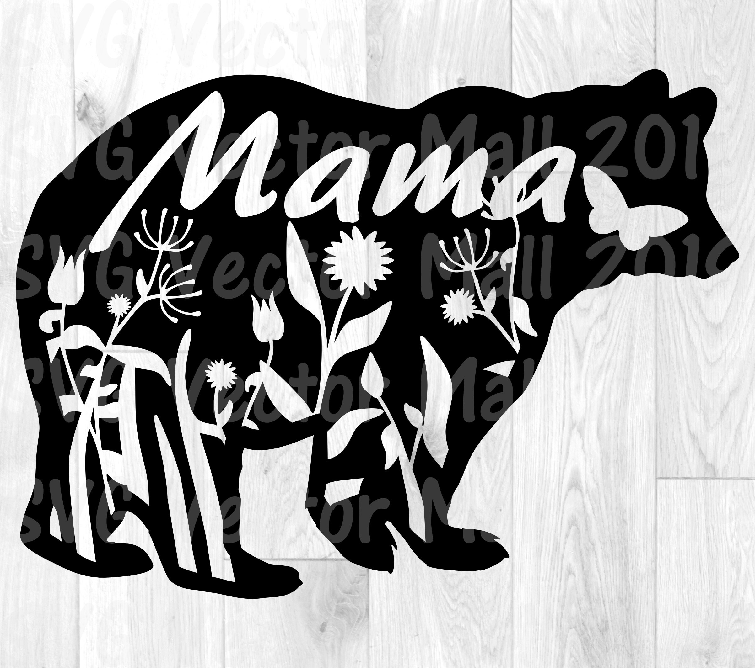 Mama Bear Svg, Bear Svg, Clip Art, Mama Bear Clipart, Bear Silhouette ...