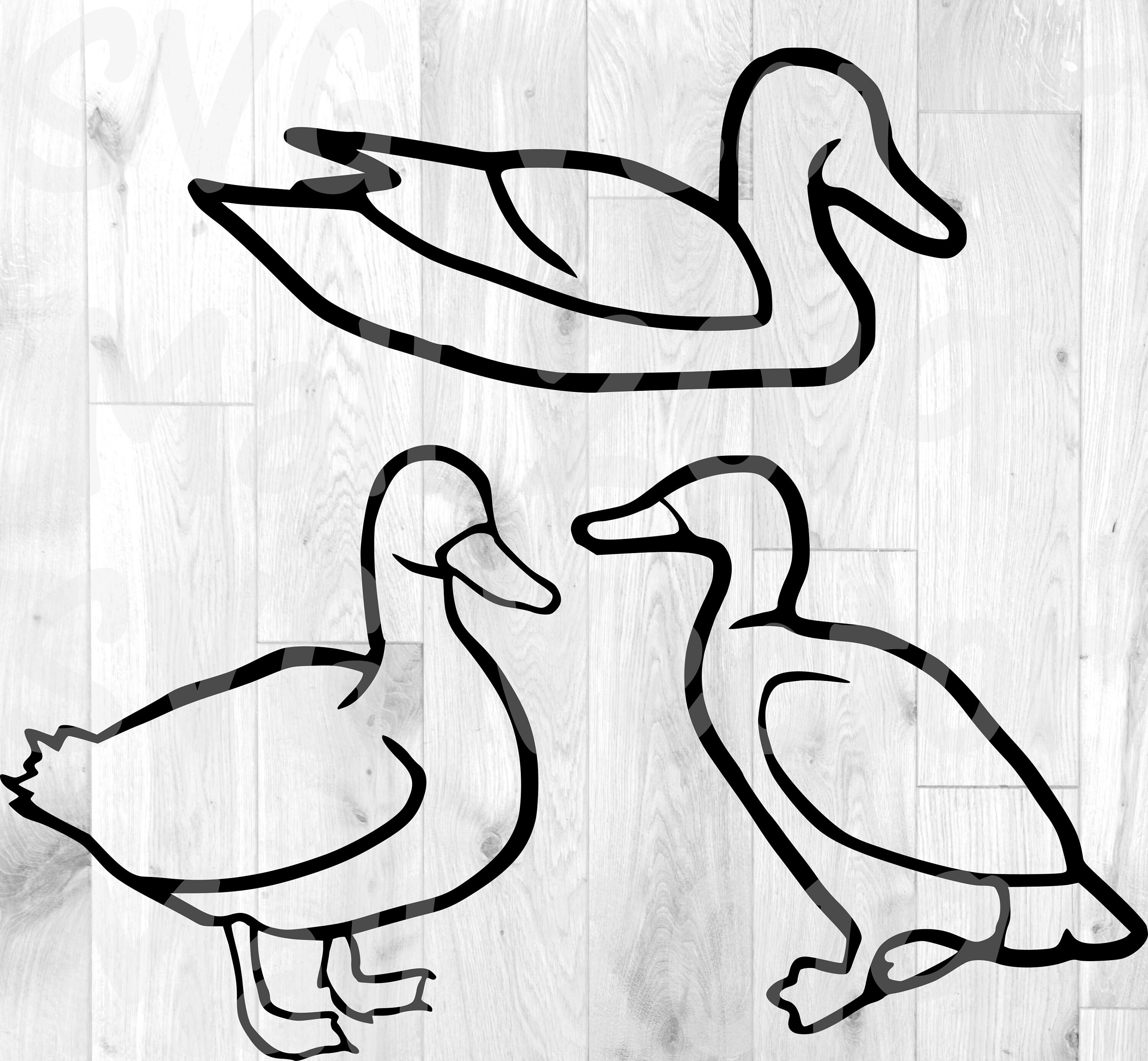 Pato SVG imágenes prediseñadas de pato patitos pájaro svg - Etsy España