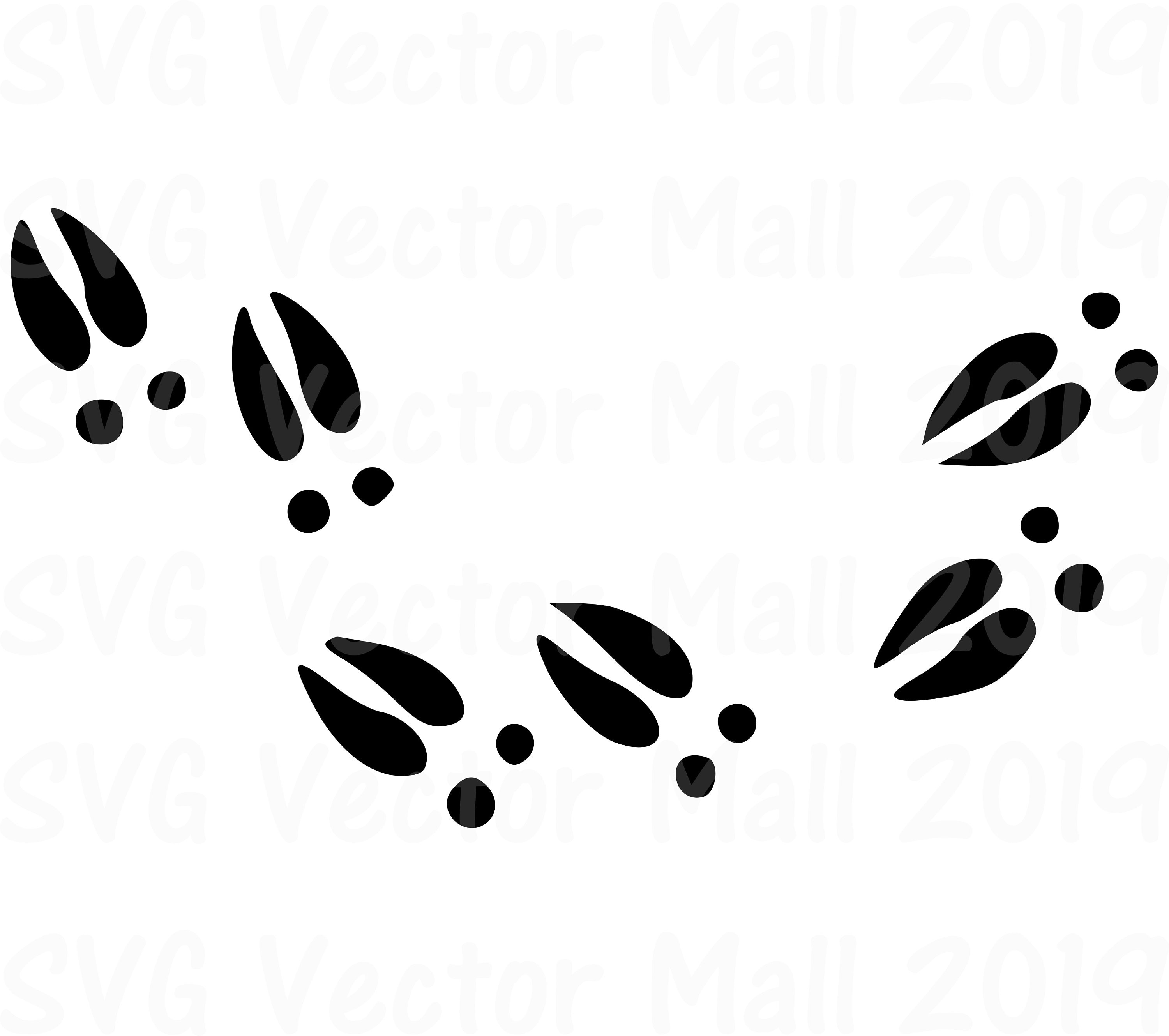 Deer Branches SVG deer clipart deer tracks deer svg deer | Etsy