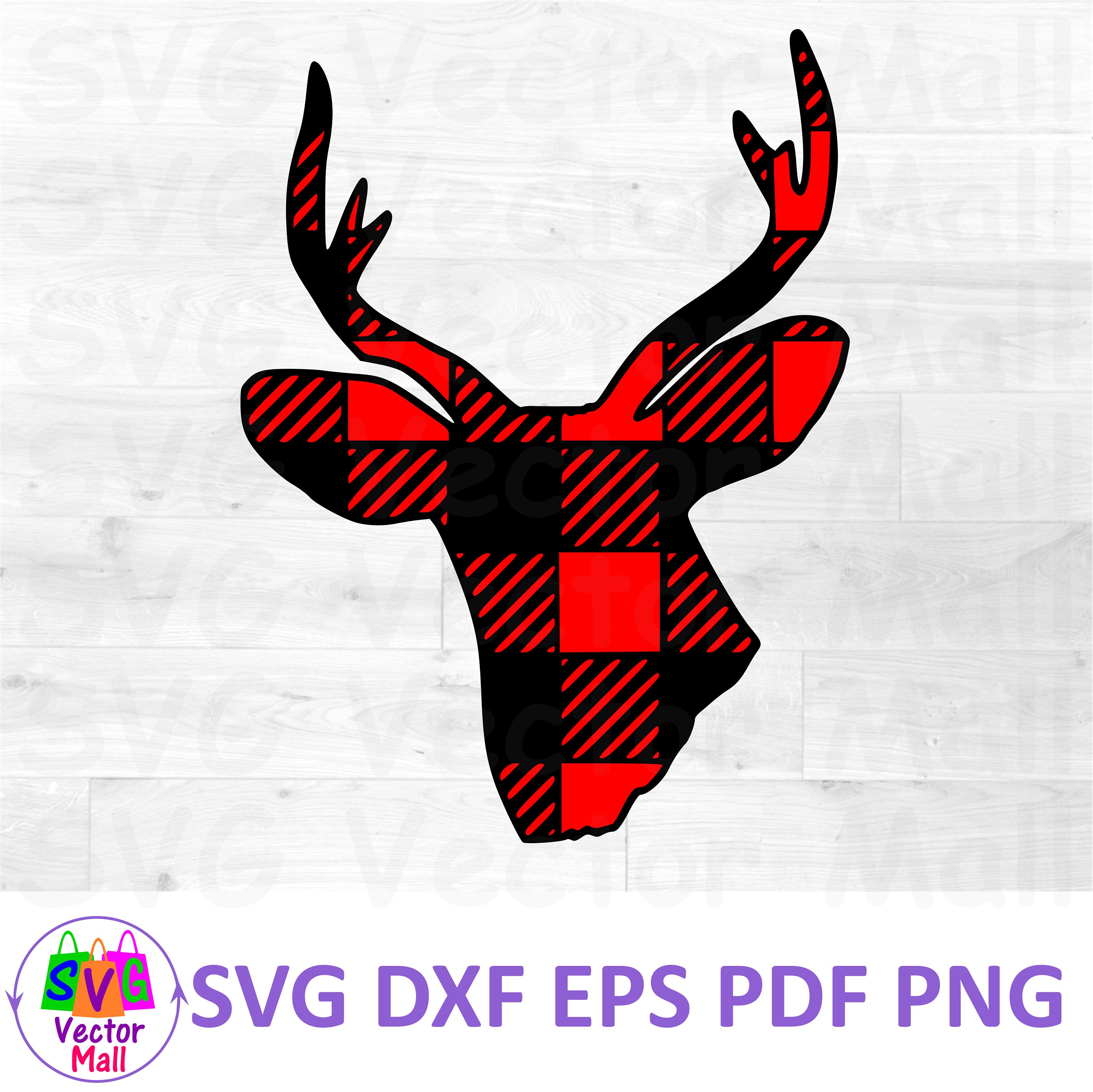 Plaid Animals, SVG, Plaid Deer, Dog Paw Svg, Buffalo Plaid, Bear ...