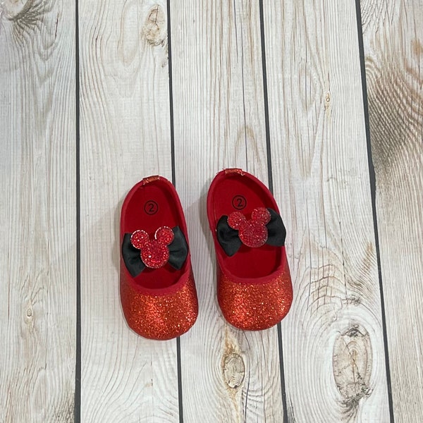 Black Minnie Mouse Toddler Shoes - Etsy
