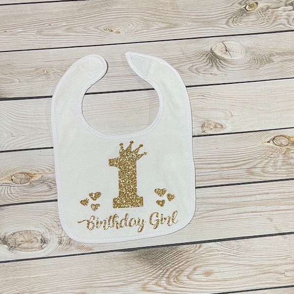 1st Birthday Bib - Etsy
