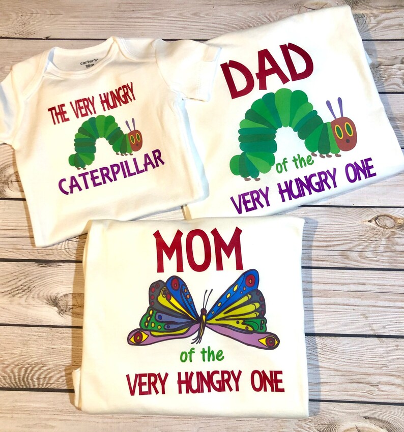 Hungry Caterpillar First Birthday Shirts: Matching Family Party Outfits ...