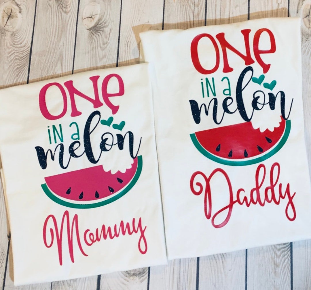 One in a Melon Family Shirts, Watermelon Birthday Shirts, Watermelon ...
