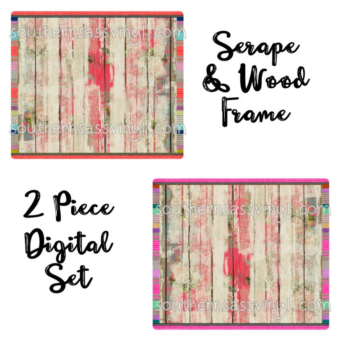 Serape & Wood Frames (2 Piece Set) - Digital Download (sublimation ...