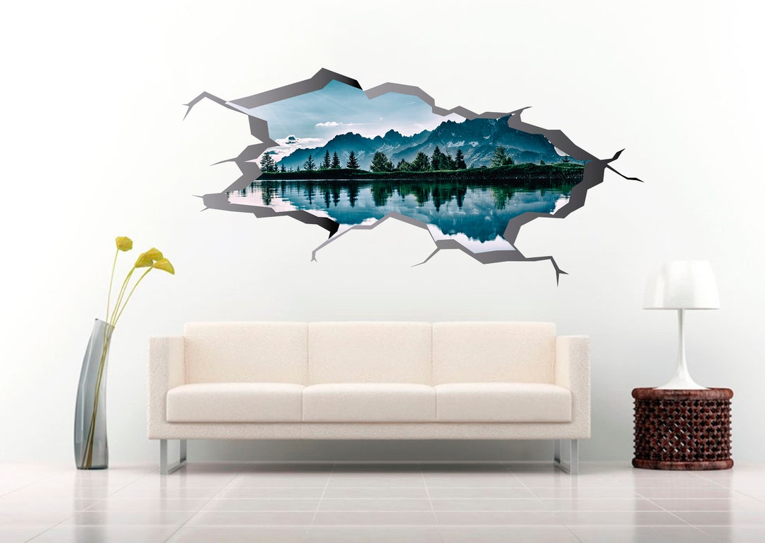 Snow 3D Wall Decal, Wall Sticker Removable Vinyl Sticker Mural Wall Art ...