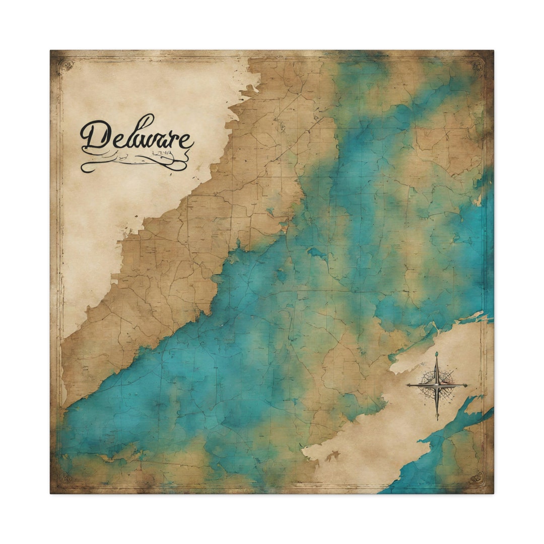 Delaware Canvas Gallery Wraps Delaware Living Room Office Bedroom Wall ...