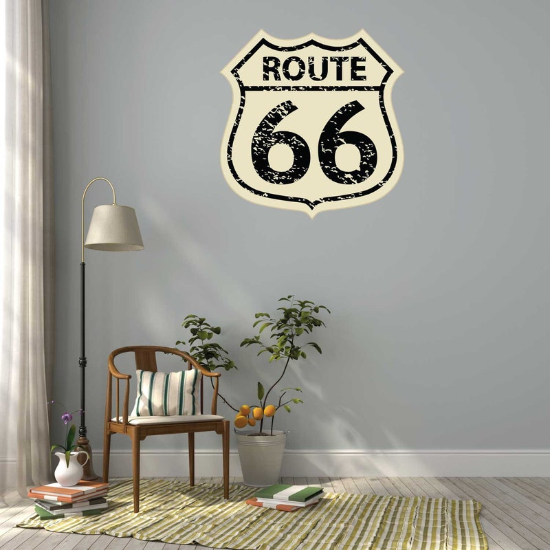 Route 66 Wall Mural - Etsy