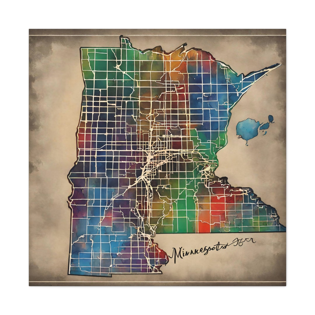 Minnesota Canvas Gallery Wraps Minnesota Office Bedroom Living Room ...