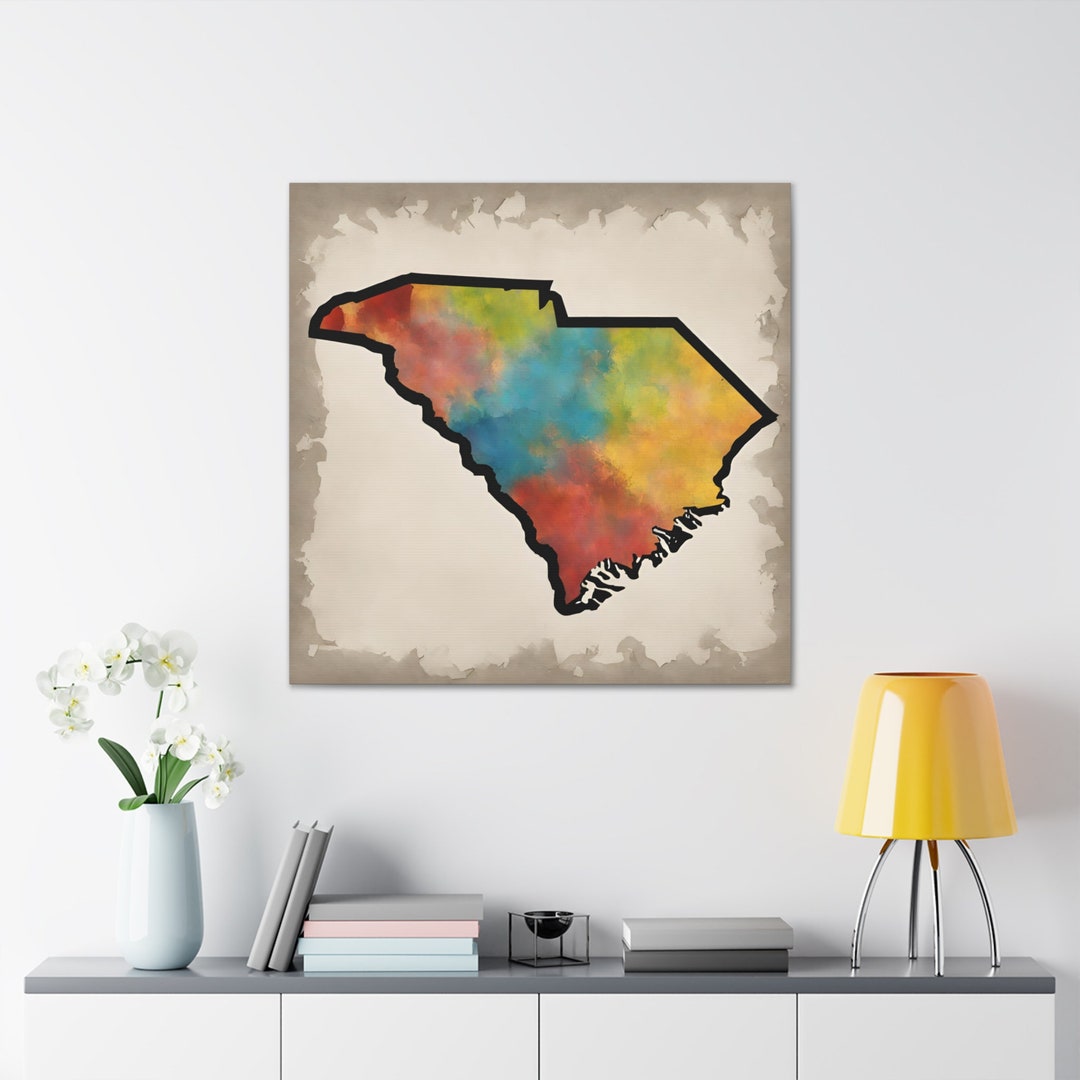 South Carolina Canvas Gallery Wraps South Carolina Living Room Wall ...