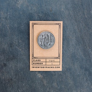 Rogue Class Enamel Pin / Rogue D&D Enamel Pin / Rogue RPG Enamel Pin ...