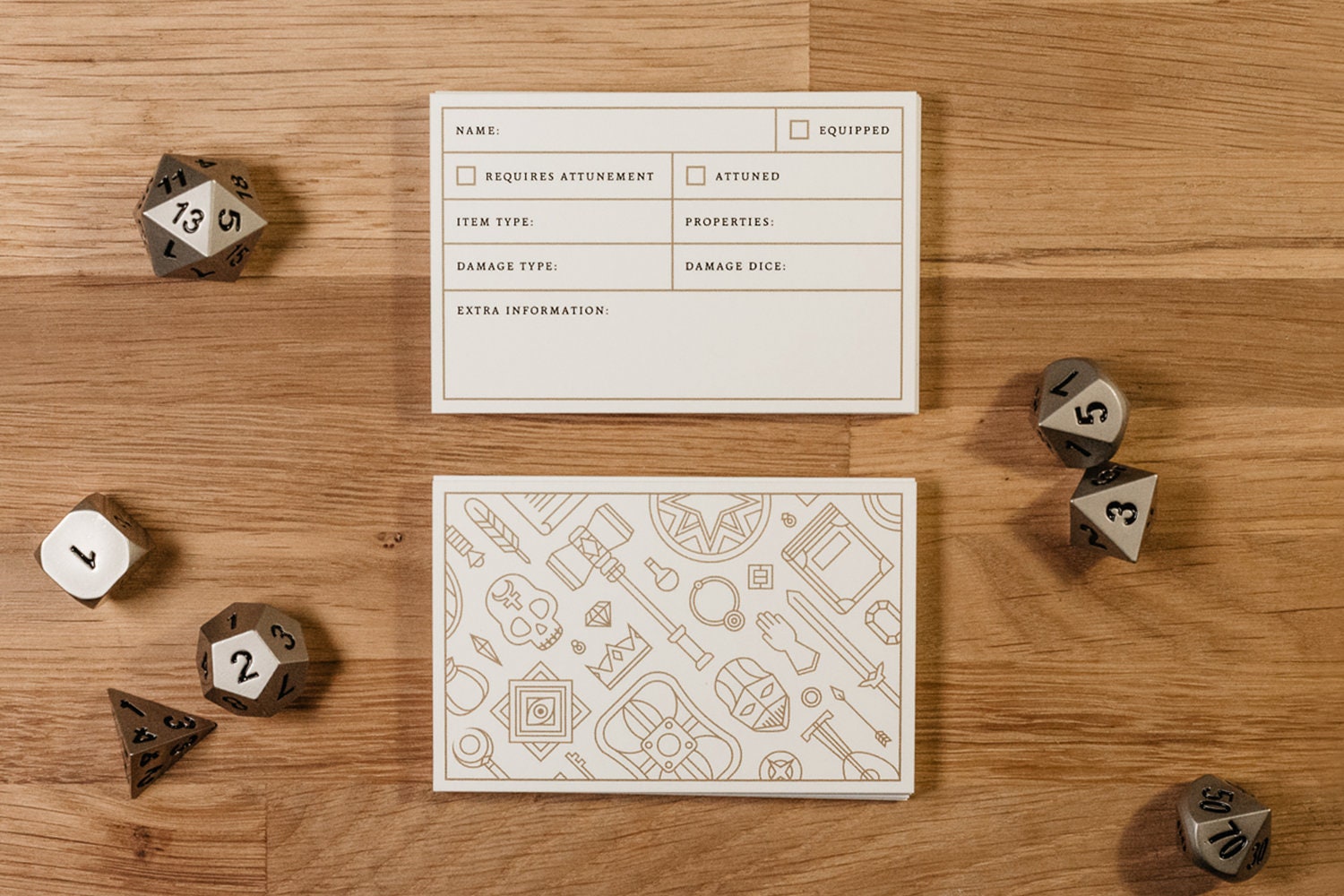 Basic Inventory Pack / Dungeons and Dragons Supplies / Dnd | Etsy UK