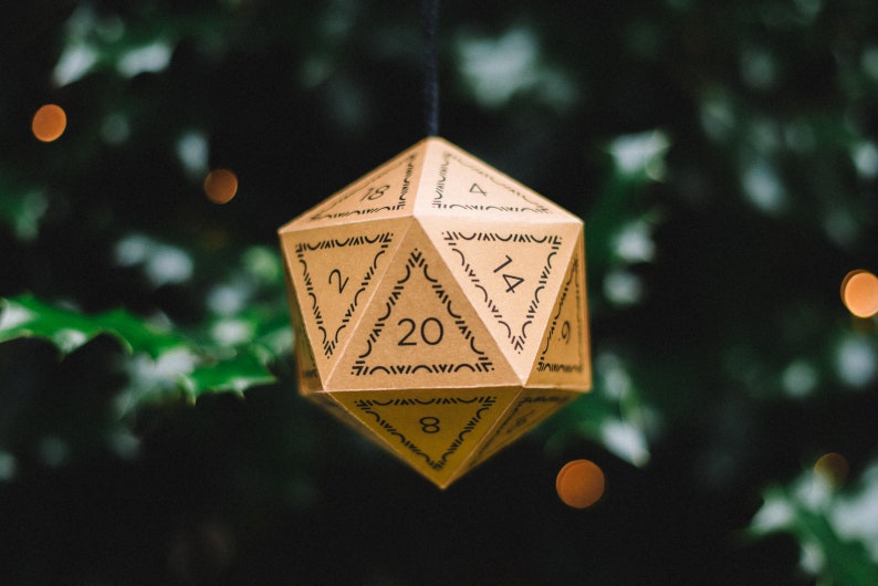 Papercraft D20 Dice Digital File / D&D Origami D20 Dice - Etsy