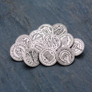 Warlock Class Enamel Pin / Warlock D&D Enamel Pin / Warlock RPG Enamel ...