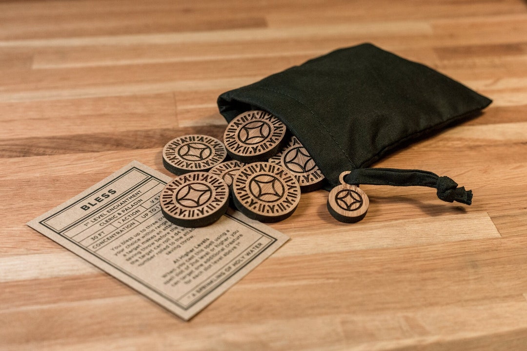 Bless Tokens - Set of 6 - for Clerics and Paladins / D&D Bless Tokens ...